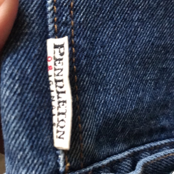 Pendleton | Jackets & Coats | Vintage Pendleton Wool Panel Denim Vest ...